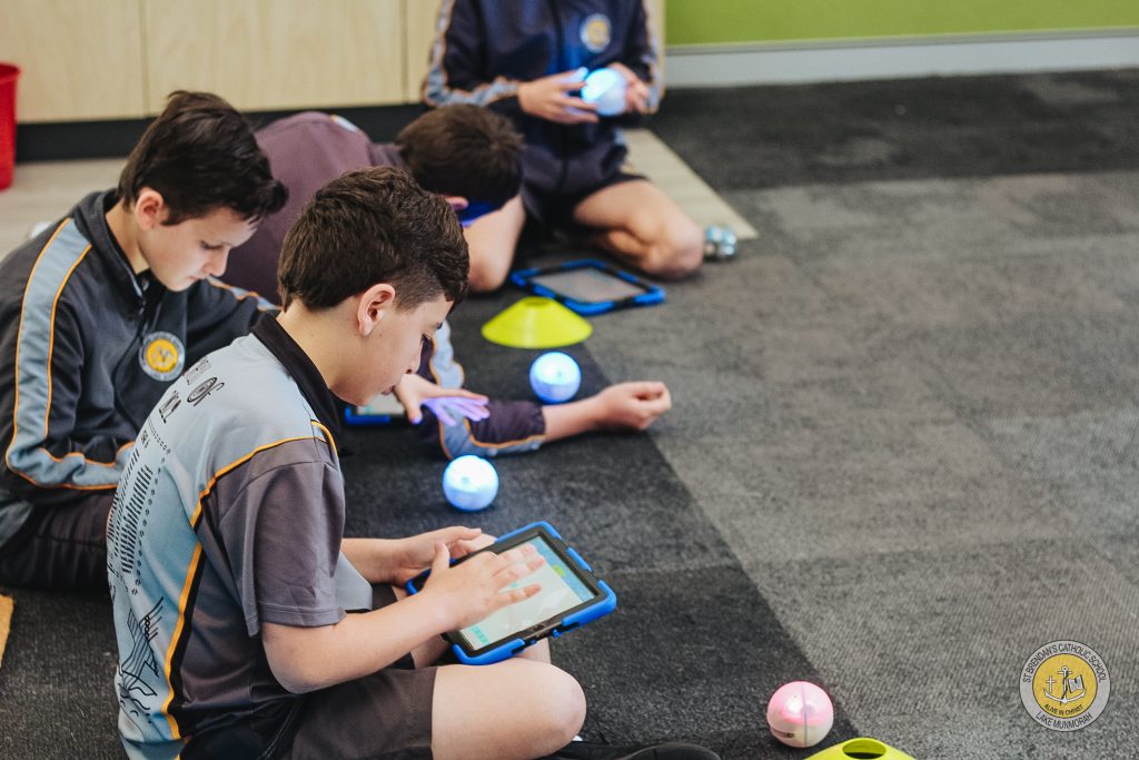 Fun with Spheros! Coding at St Brendan's - St Brendans Lake Munmorah