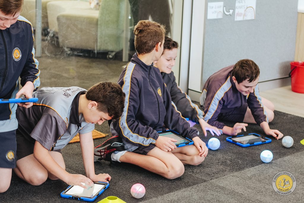 Fun with Spheros! Coding at St Brendan's - St Brendans Lake Munmorah